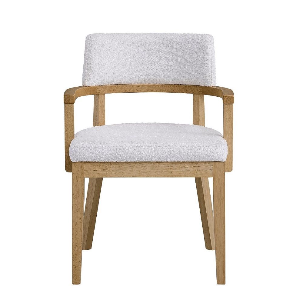 Kasem - Arm Chair (Set of 2) - Gorge Fabric & Oak Quick Shipping ...