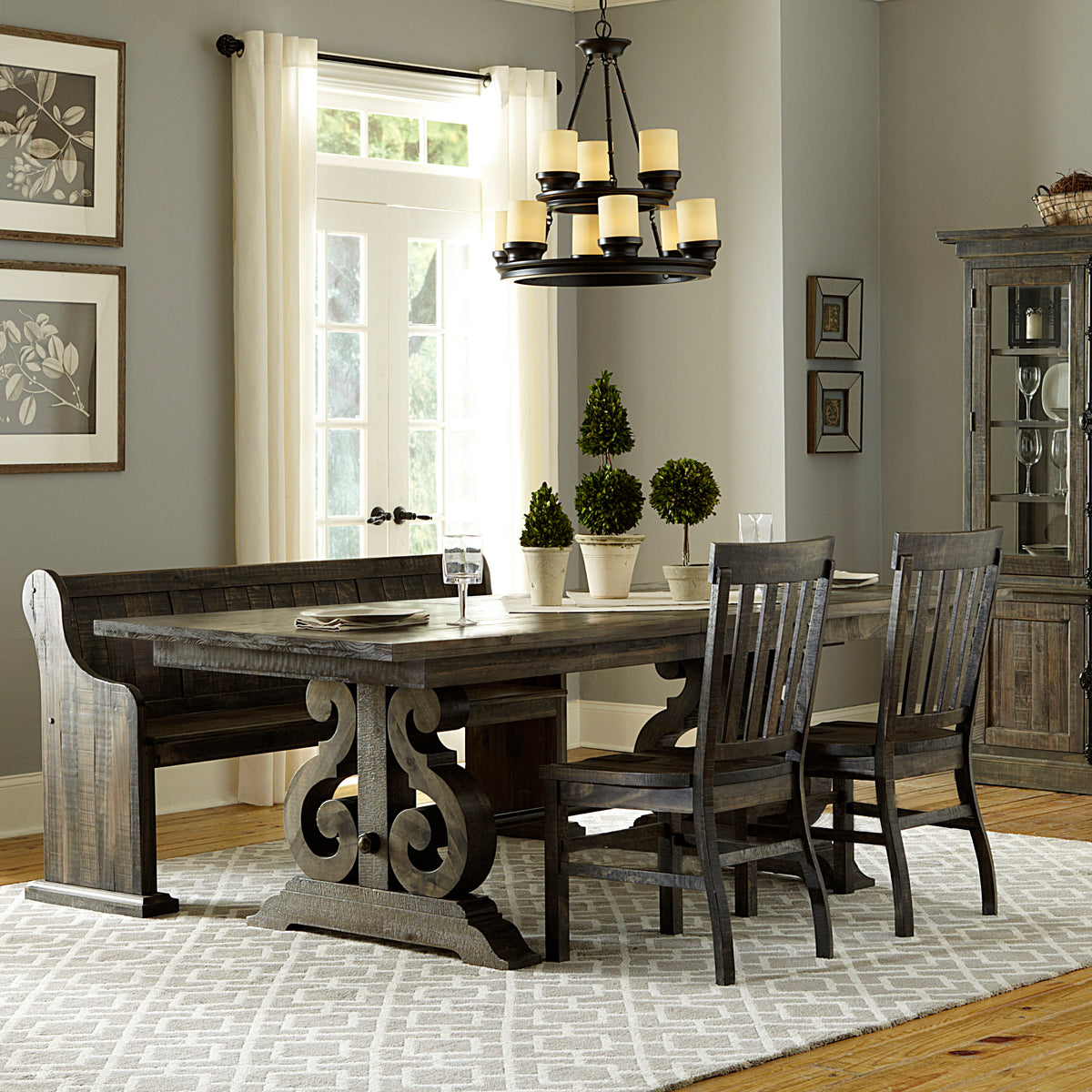 Bellamy - Rectangular Dining Table - Peppercorn Quick Shipping ...